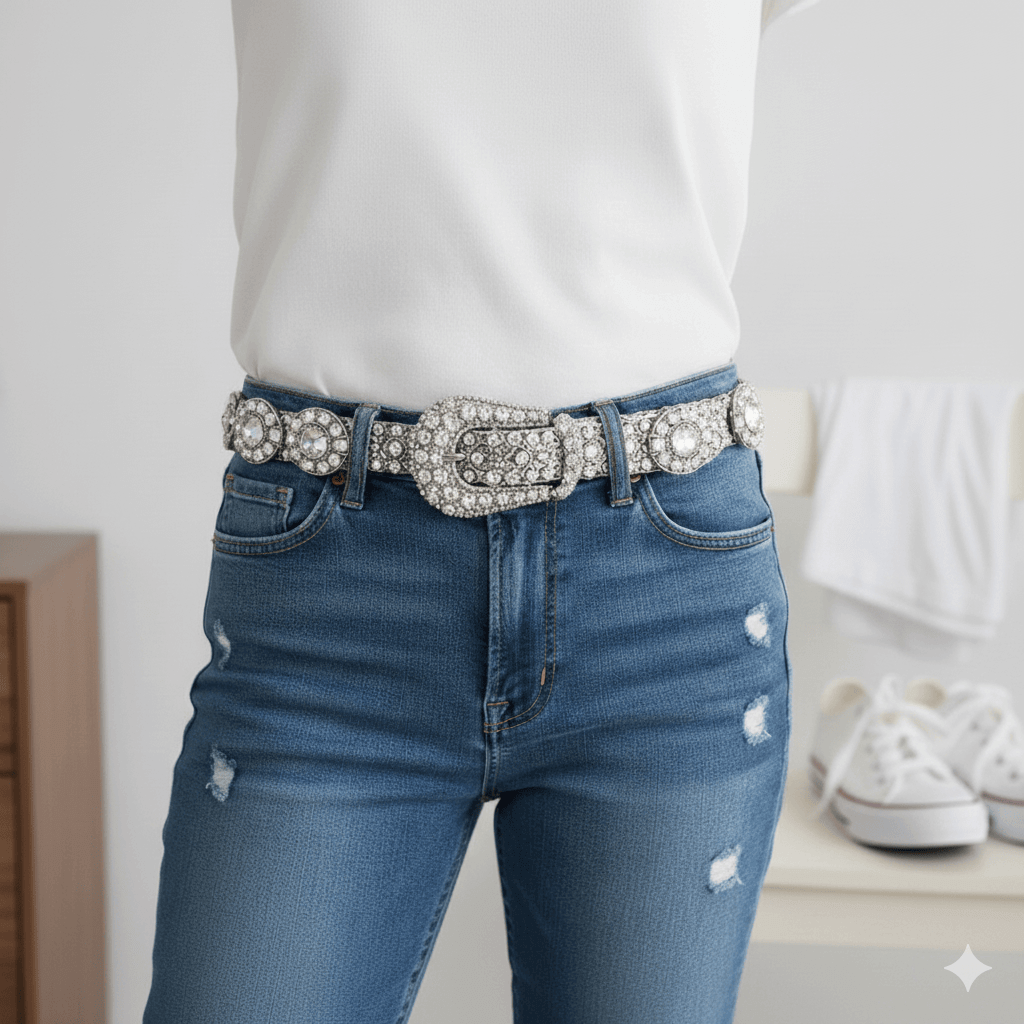 Best Rhinestone Belts to Wear With Jeans | Style Guide