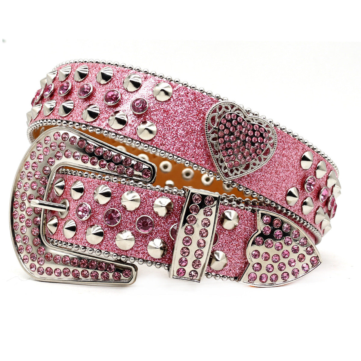 Pink Rhinestone Belts – Glam Shine, Y2K Vibes, Free U.S. Shipping